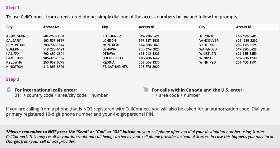 Welcome to Startec CellConnect | Startec